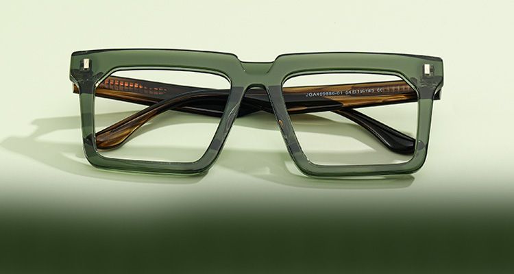 Green Frames for Glasses, Shiny Green Eyeglasses | ZEELOOL UK