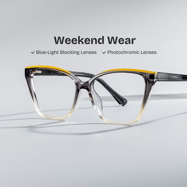 Sienna Grey Butterfly Prescription Glasses | ZEELOOL UK