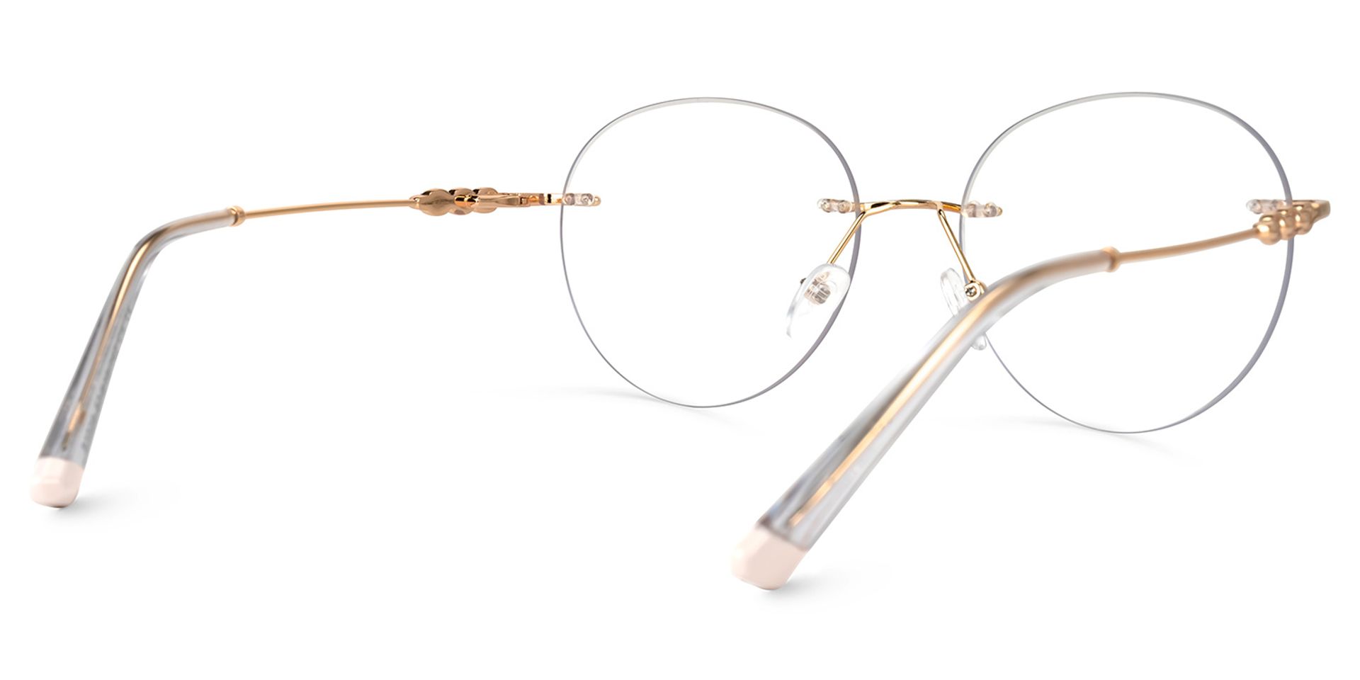 Gabourel Round Pink Glasses