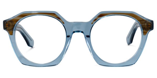 Occeus Geometric Light-Blue Glasses | ZEELOOL UK