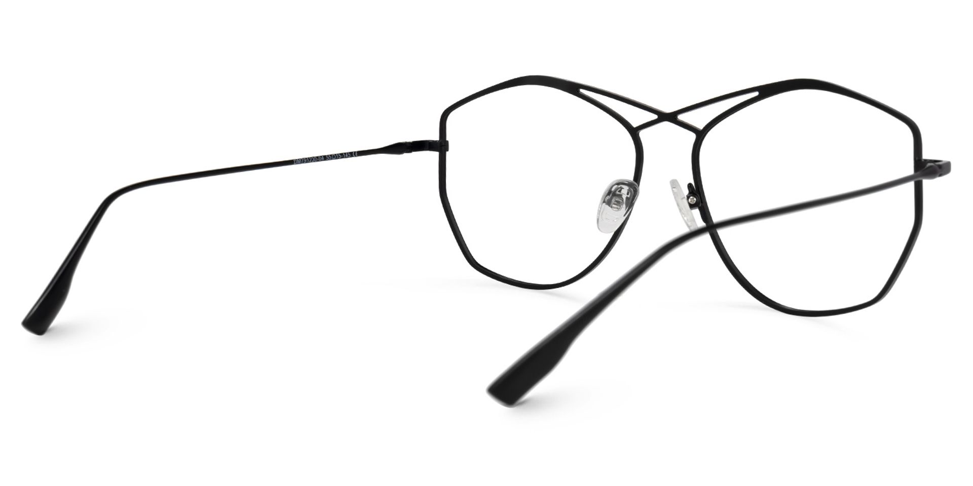 Raven Geometric Black Glasses | ZEELOOL UK