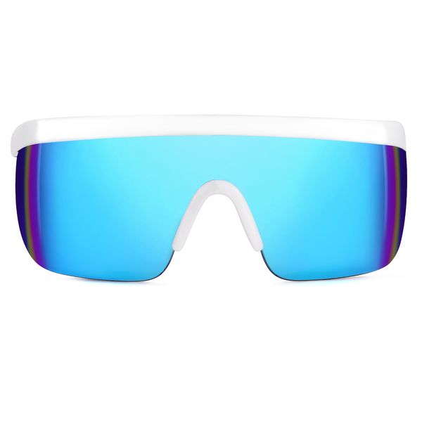 Elise Fishing & Cycling White Frame Goggles | ZEELOOL UK