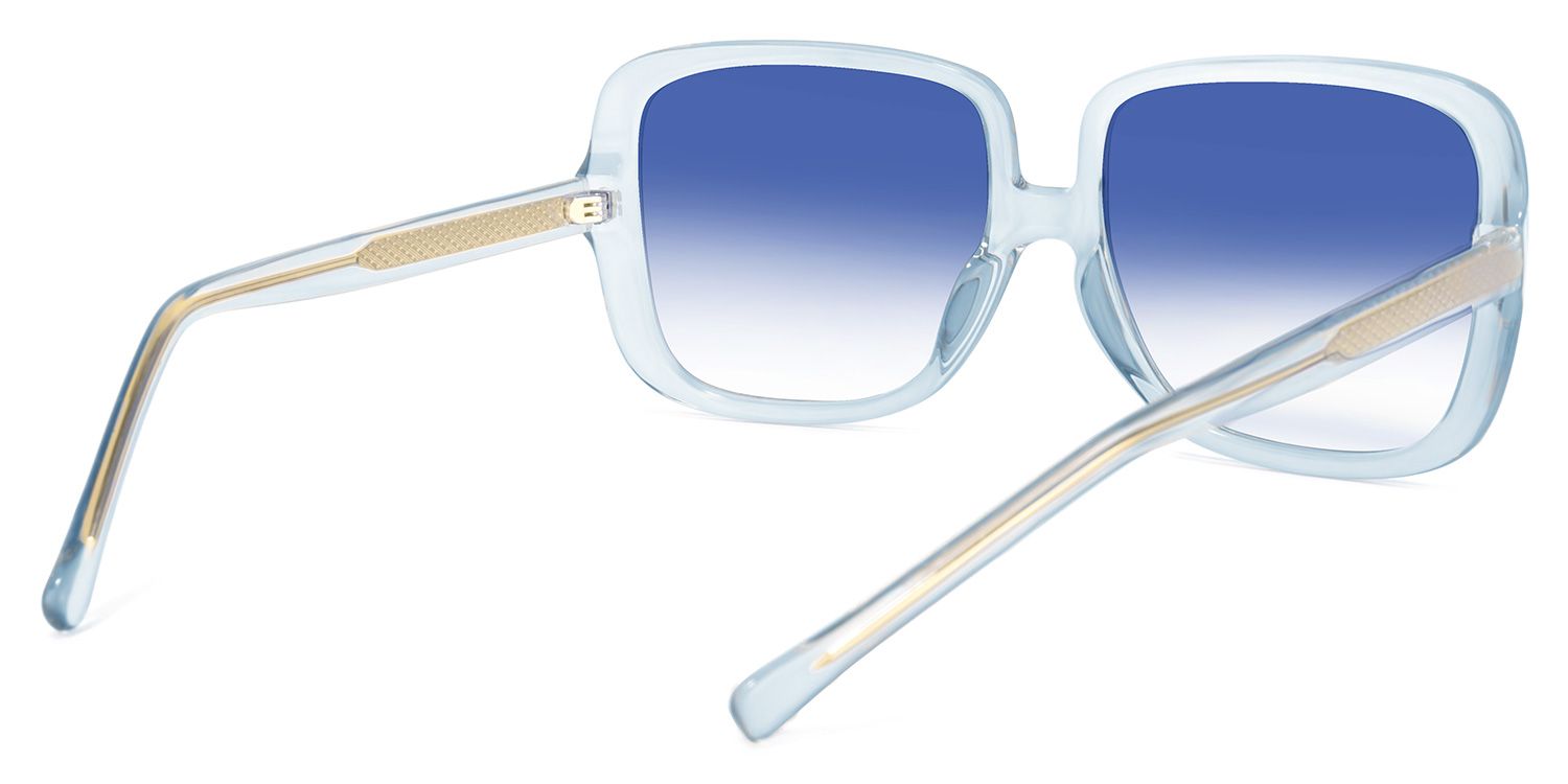 Raymond Square Light-Blue Sunglasses | ZEELOOL UK