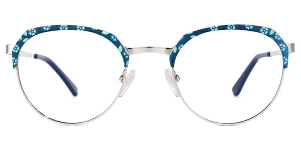 Deneal Oval Blue Glasses | ZEELOOL UK