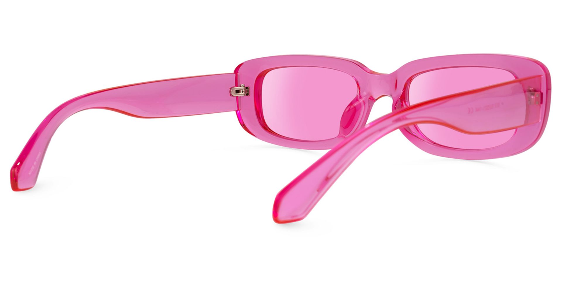 Shakeya Rectangle Pink Glasses | ZEELOOL UK