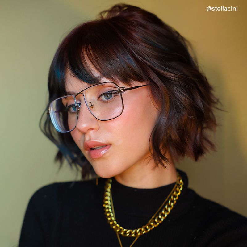 Jacqlyn Square Silver Glasses | ZEELOOL UK